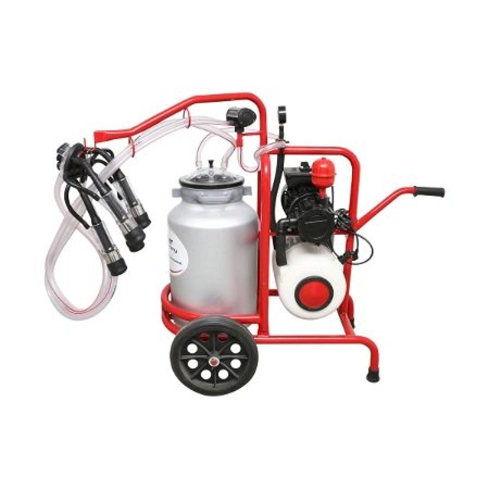 Aparat de muls vaci cu 1 post, bidon aluminiu 40L, rezervor vid si ...
