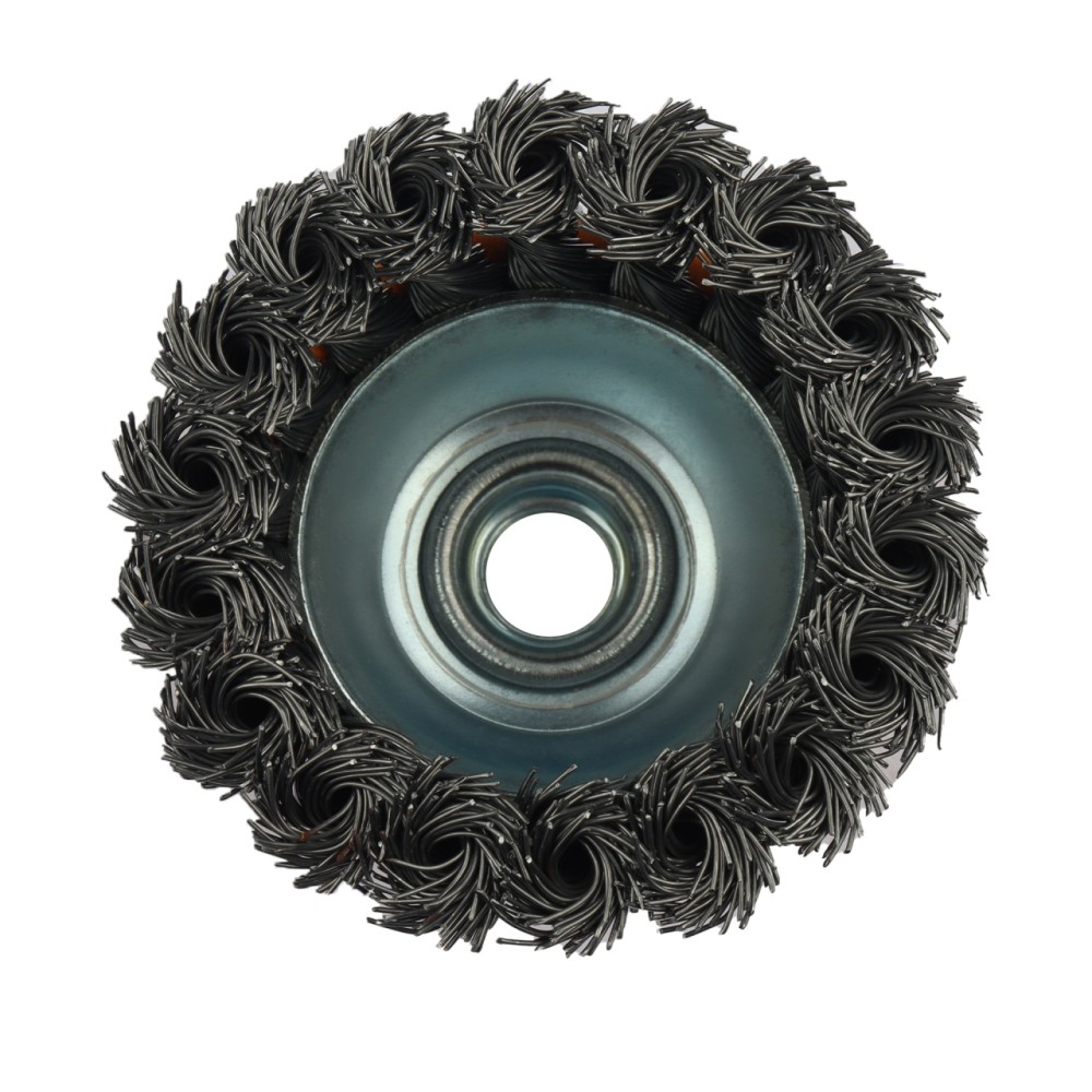 Perie de sarma tip cupa cu noduri rasucite ROTOR 75mm M14 - 15989