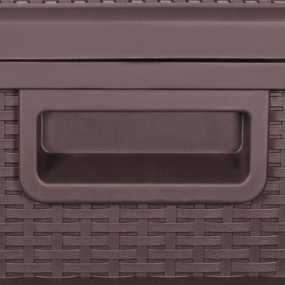 TM-SBR46 TOUGH MASTER 460L Storage Box Rattan style, coffee, no hinge ...