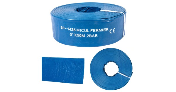 Furtun apa refulare Flat PVC 3'' 50 M - GF-1425